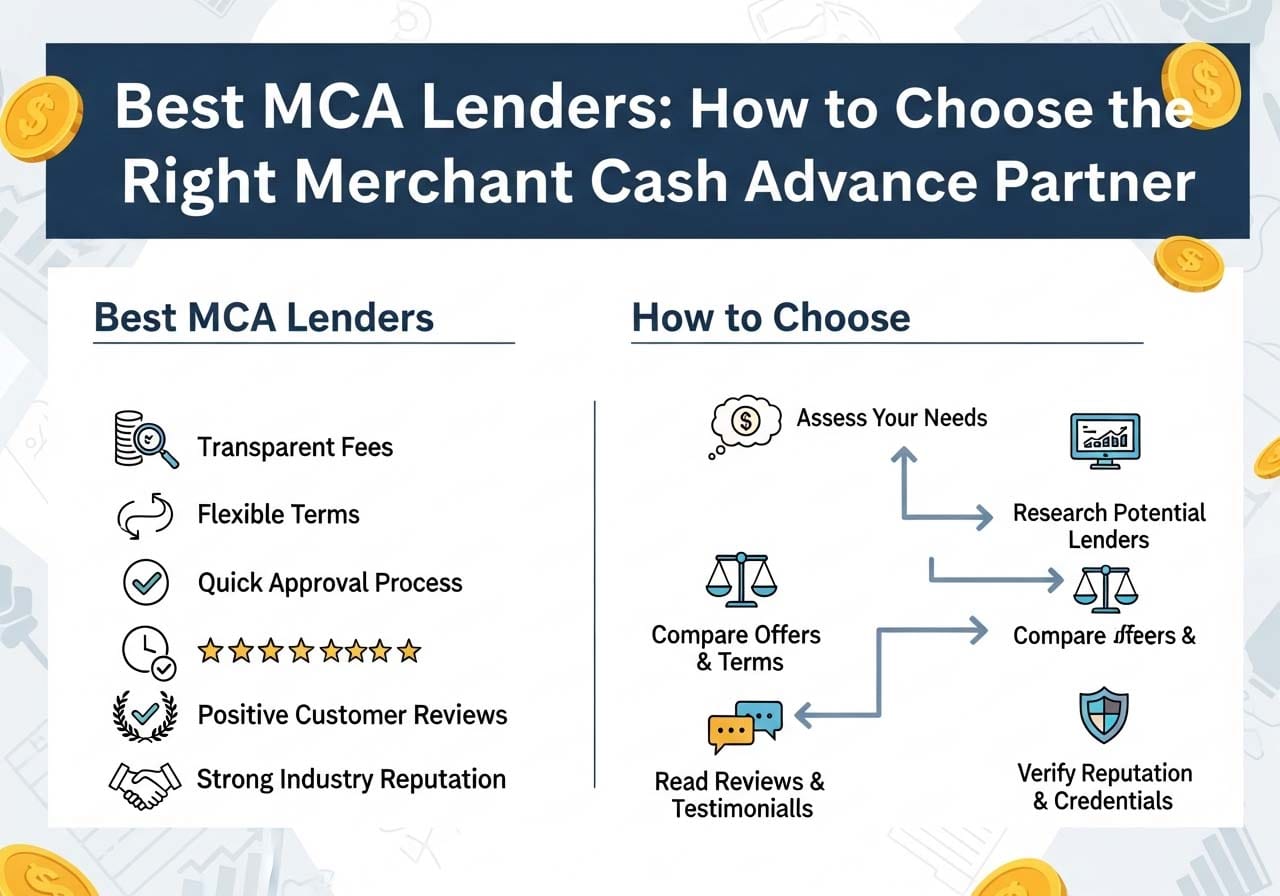 Best MCA Lenders: How to Choose the Right Merchant Cash Advance Partner ...